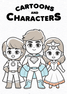 Cartoons and Characters Coloring Pages (Free Printable PDFs) | WakeTheKids