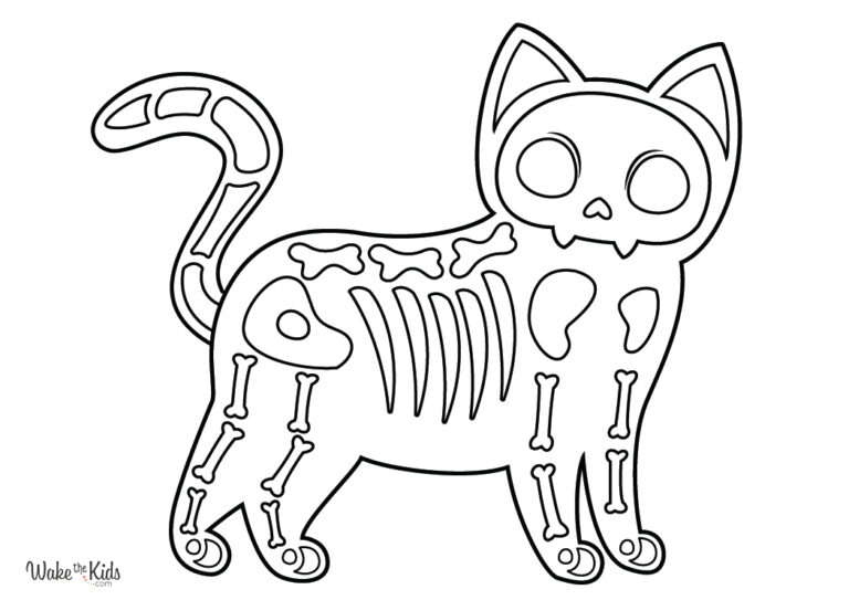Halloween Cat Coloring Pages (Free Printable PDFs) | WakeTheKids