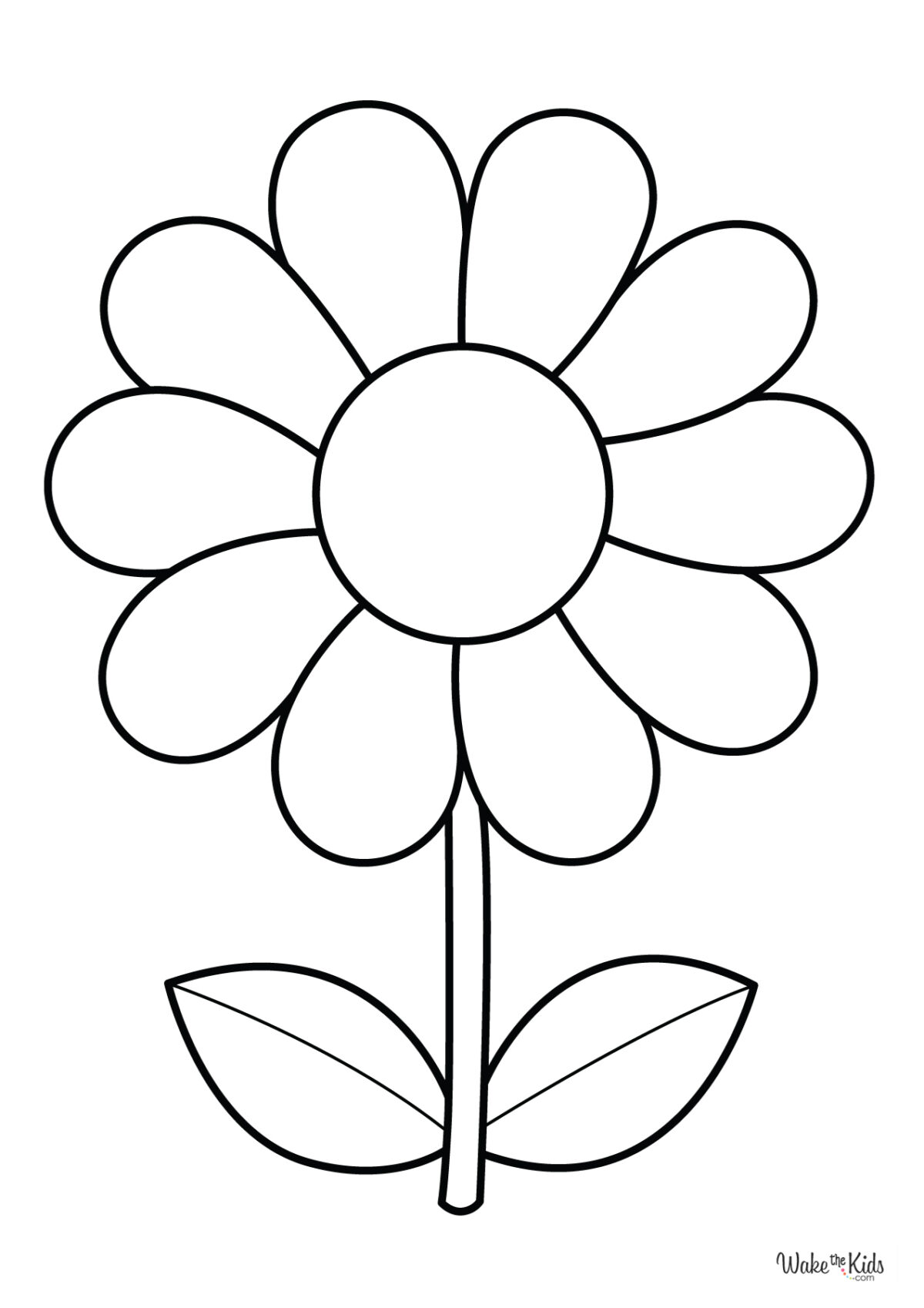 Flower and Plants Coloring Pages (Free Printable PDFs) | WakeTheKids