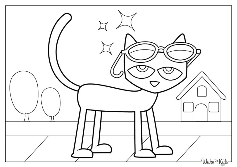 Pete the Cat Coloring Pages (Free Printable PDFs) | WakeTheKids