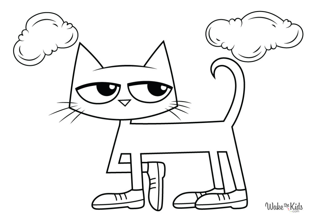 Pete the Cat Coloring Pages (Free Printable PDFs) | WakeTheKids