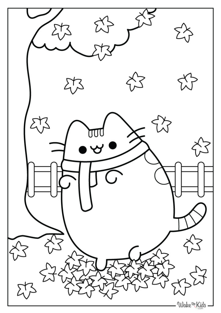 Pusheen Coloring Pages (Free Printable PDFs) | WakeTheKids