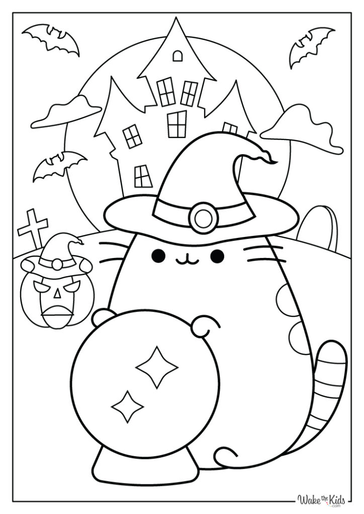 Pusheen Coloring Pages (Free Printable PDFs) | WakeTheKids