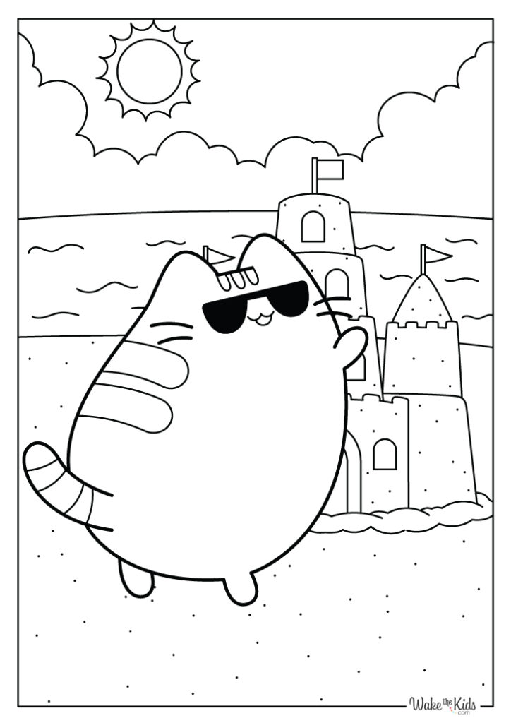 Pusheen Coloring Pages (Free Printable PDFs) | WakeTheKids