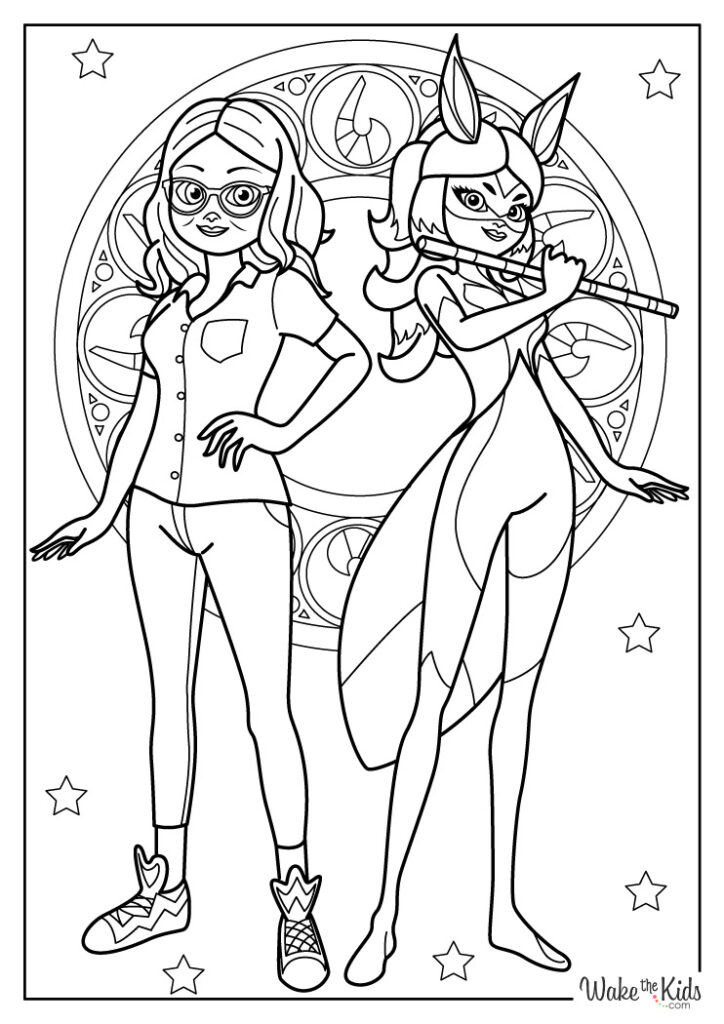 Miraculous: Ladybug and Cat Noir Coloring Pages (Free Printable PDFs ...