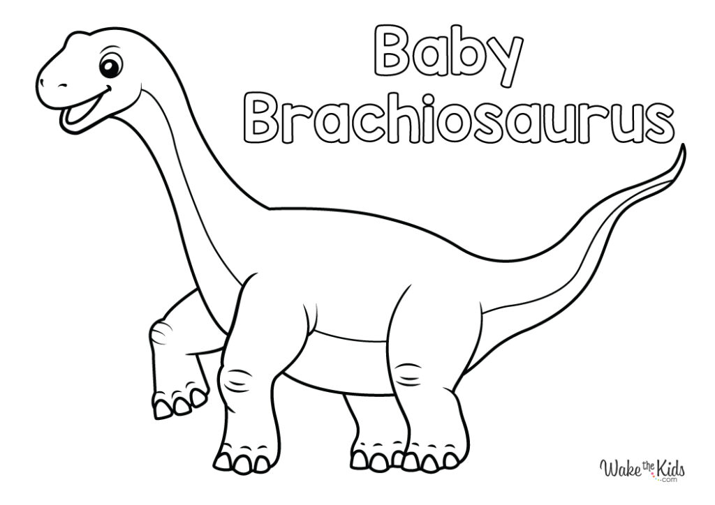 Brachiosaurus Coloring Pages (Free Printable PDFs) | WakeTheKids