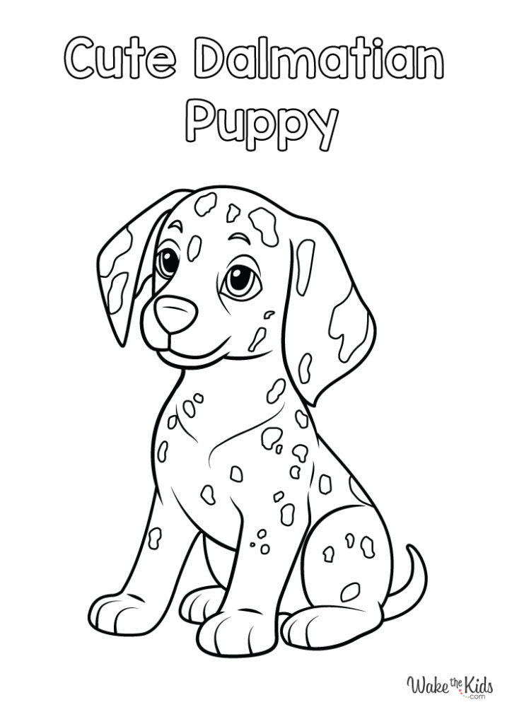 Dalmatian Coloring Pages (Free Printable PDFs) | WakeTheKids