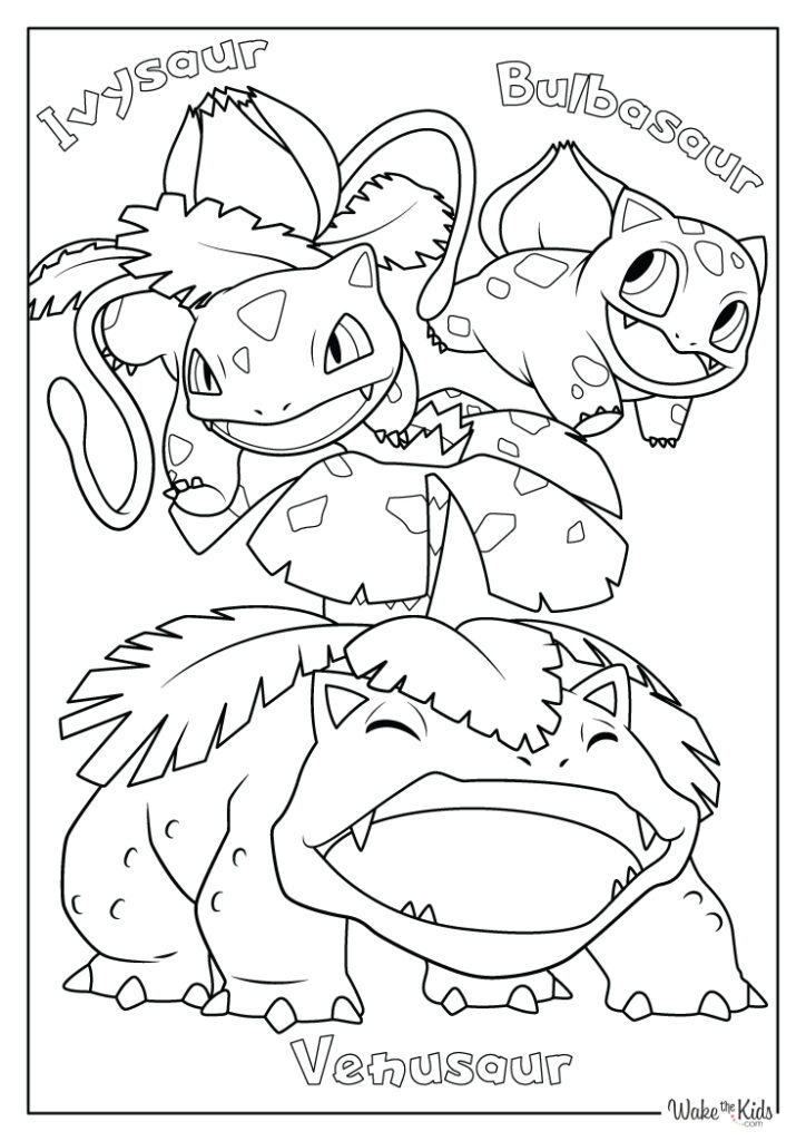 Bulbasaur Coloring Pages (Free Printable PDFs) | WakeTheKids