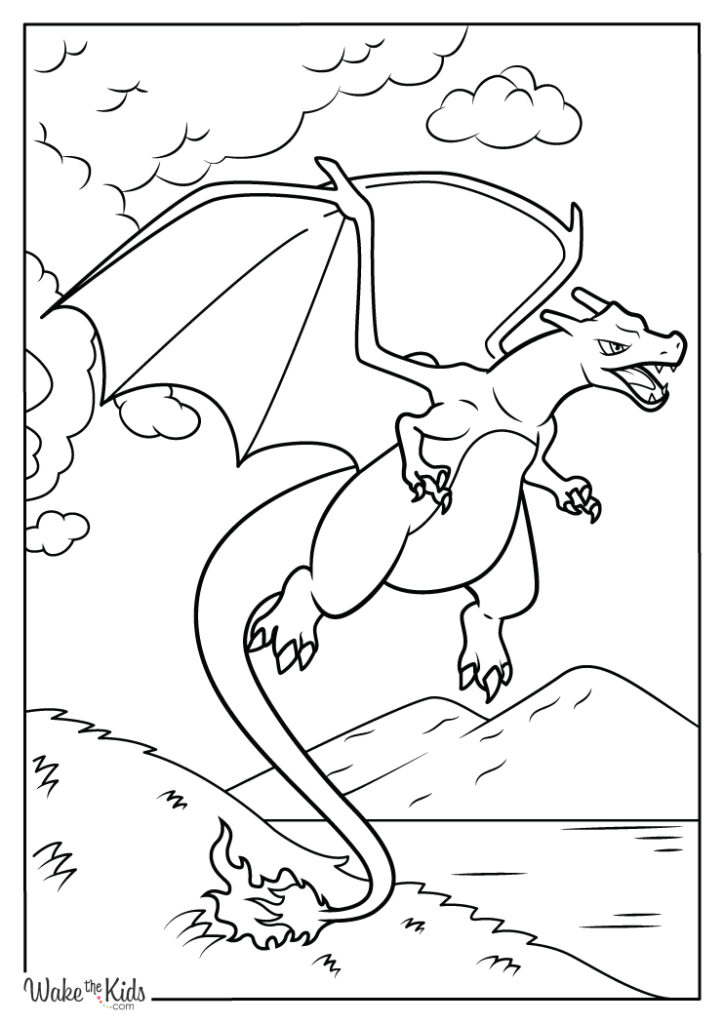 Charizard Coloring Pages (Free Printable PDFs) | WakeTheKids