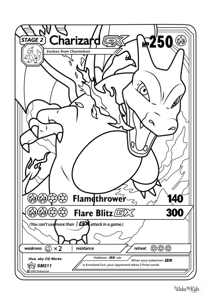 Charizard Coloring Pages (Free Printable PDFs) | WakeTheKids