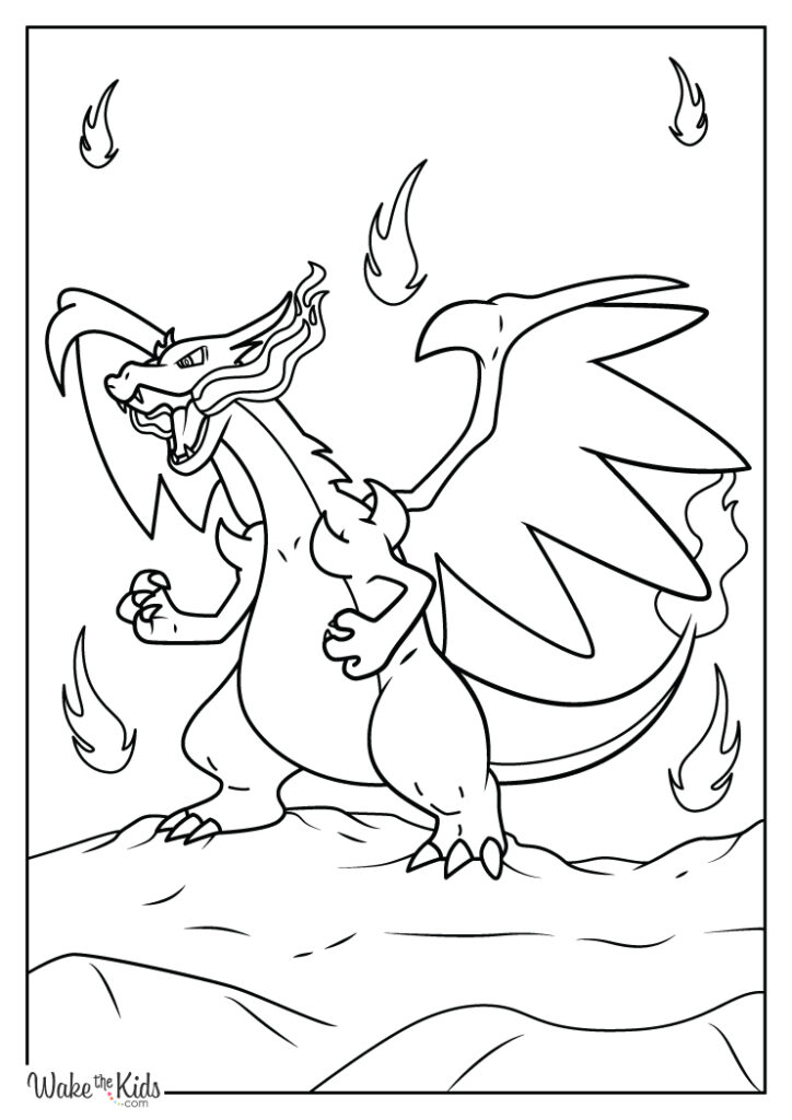 Charizard Coloring Pages (Free Printable PDFs) | WakeTheKids