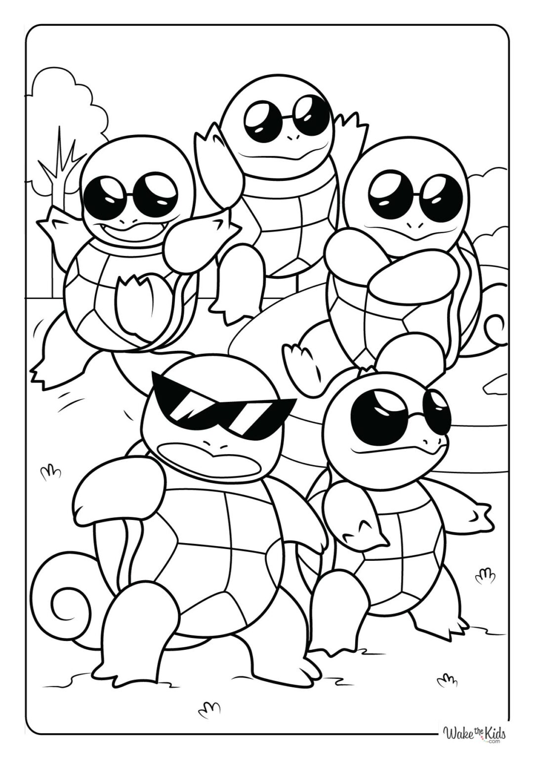 Squirtle Coloring Pages (Free Printable PDFs) | WakeTheKids