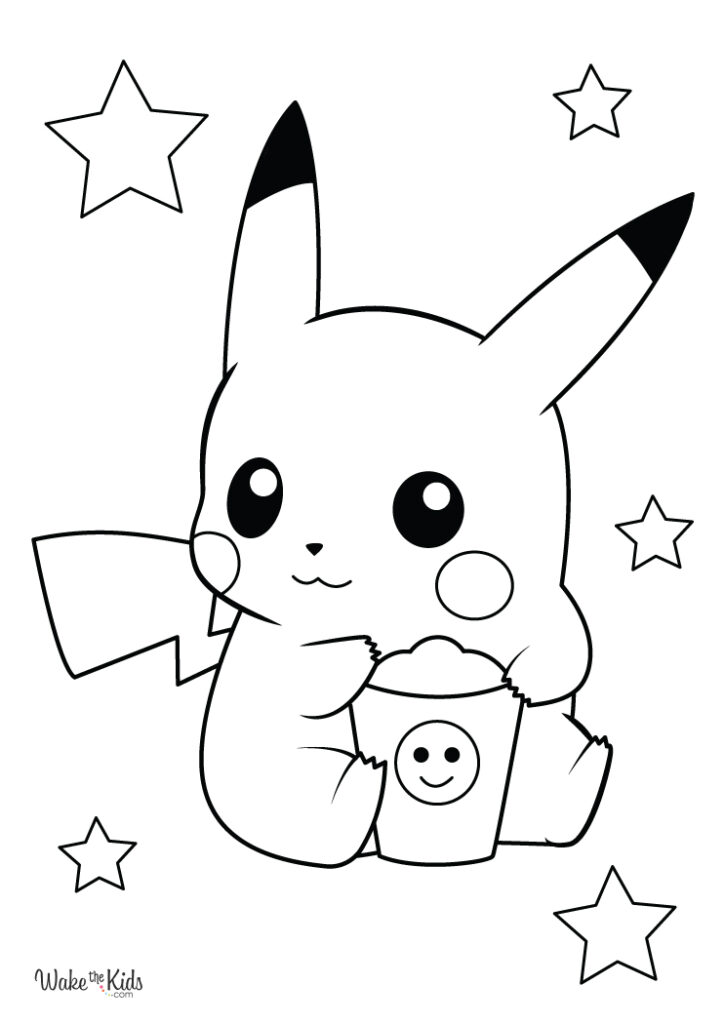 Pikachu Coloring Pages (Free Printable PDFs) | WakeTheKids