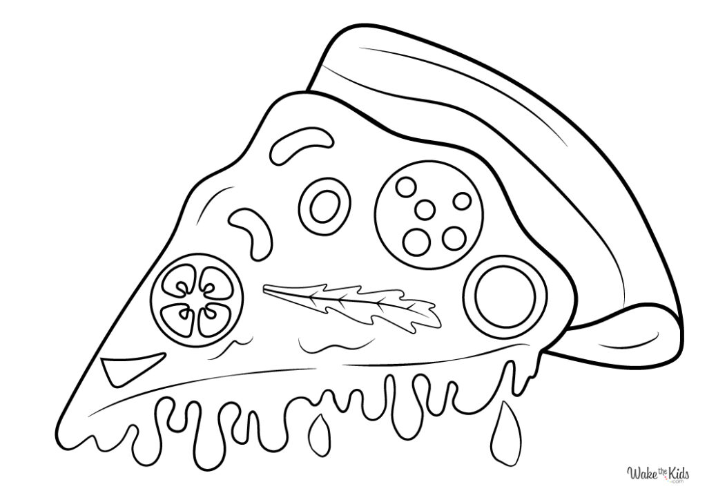 Pizza Coloring Pages (Free Printable PDFs) | WakeTheKids