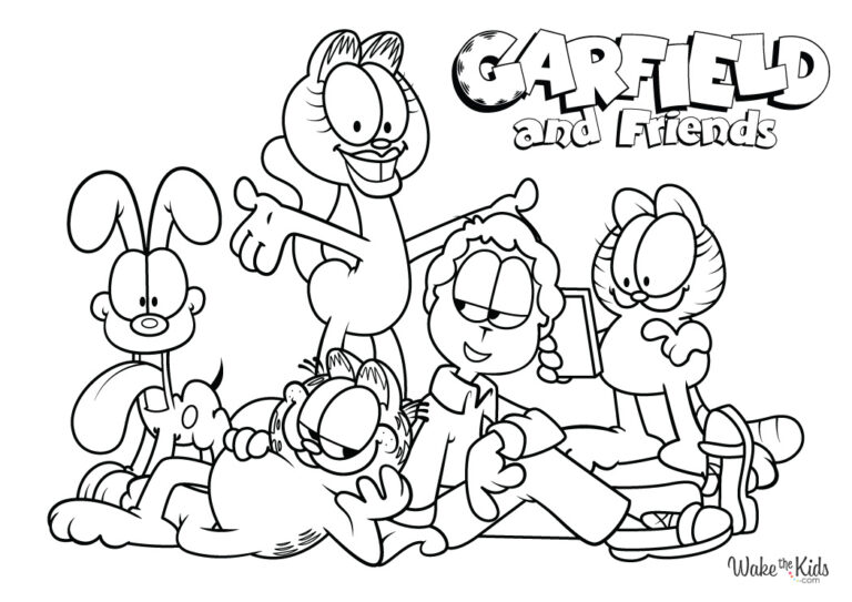 Garfield Coloring Pages (Free Printable PDFs) | WakeTheKids