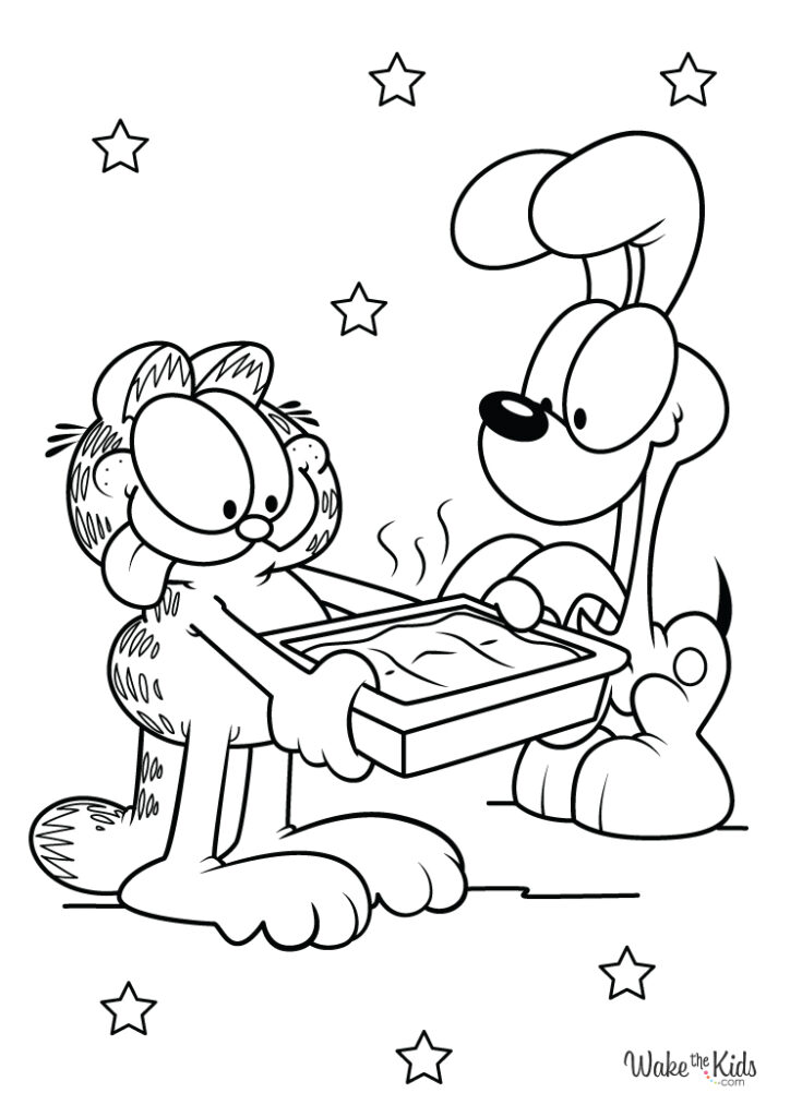 Garfield Coloring Pages (Free Printable PDFs) | WakeTheKids