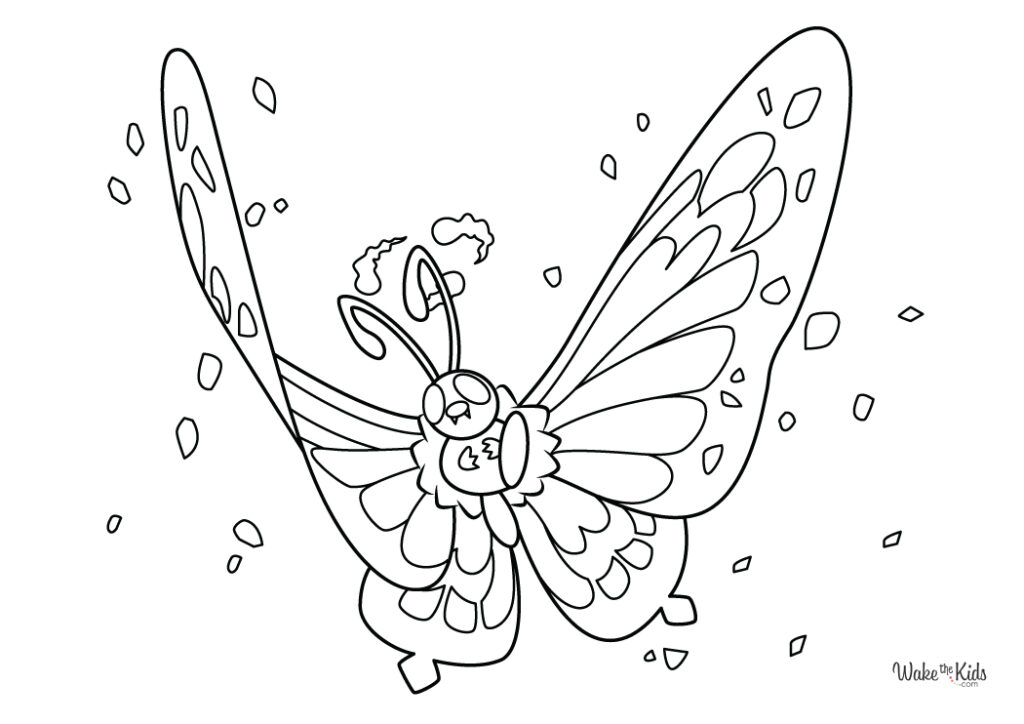 Butterfree Coloring Pages (Free Printable PDFs) | WakeTheKids