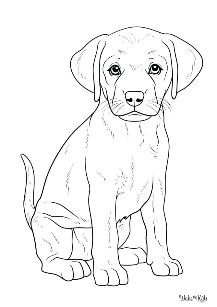 Labrador Coloring Pages (Free Printable PDFs) | WakeTheKids