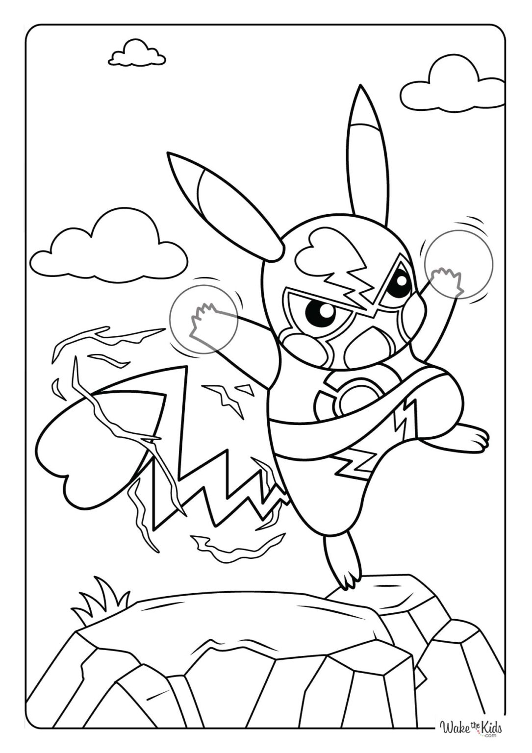 Pikachu Coloring Pages (Free Printable PDFs) | WakeTheKids