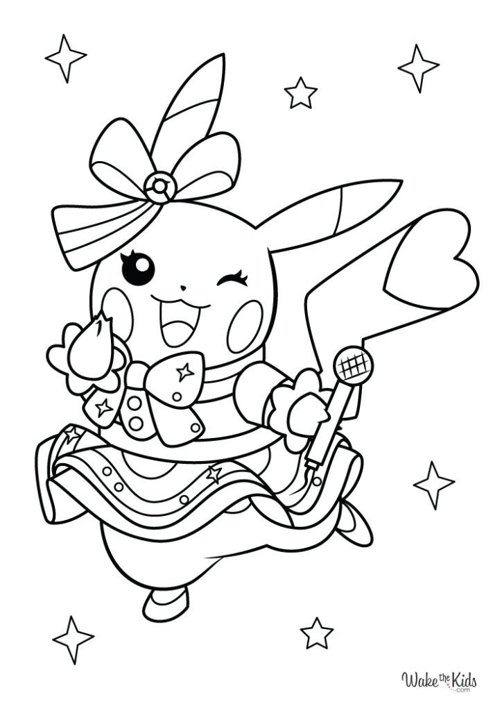 Pikachu Coloring Pages (Free Printable PDFs) | WakeTheKids