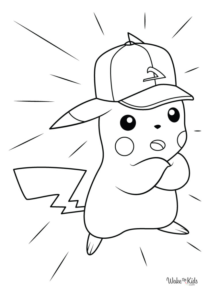 Pikachu Coloring Pages (Free Printable PDFs) | WakeTheKids