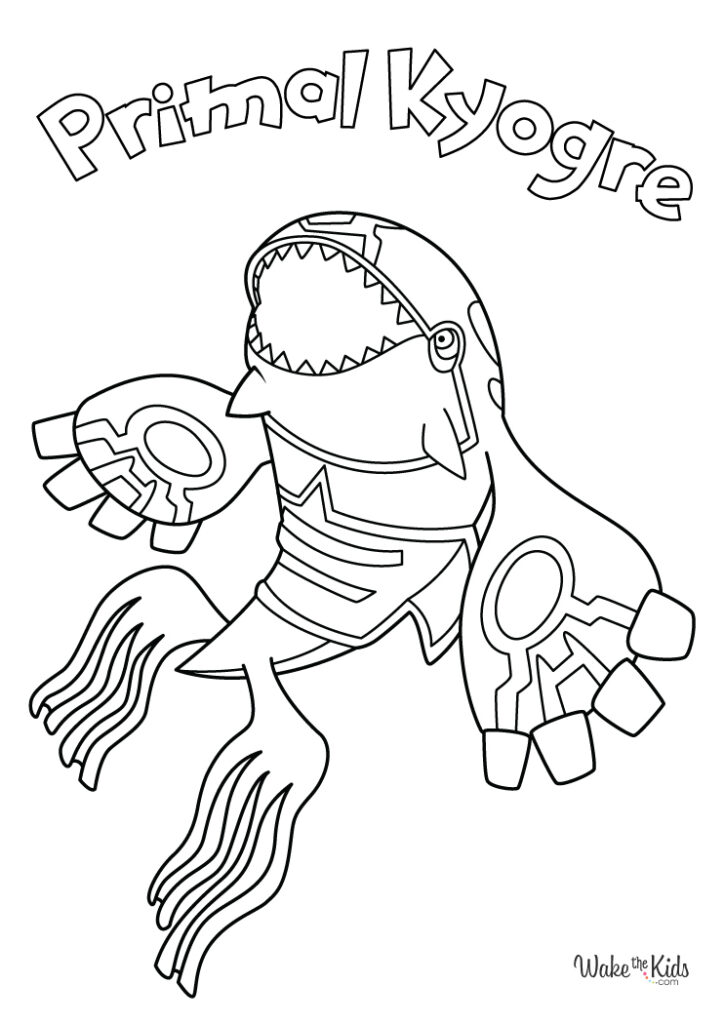 Kyogre Coloring Pages (Free Printable PDFs) | WakeTheKids