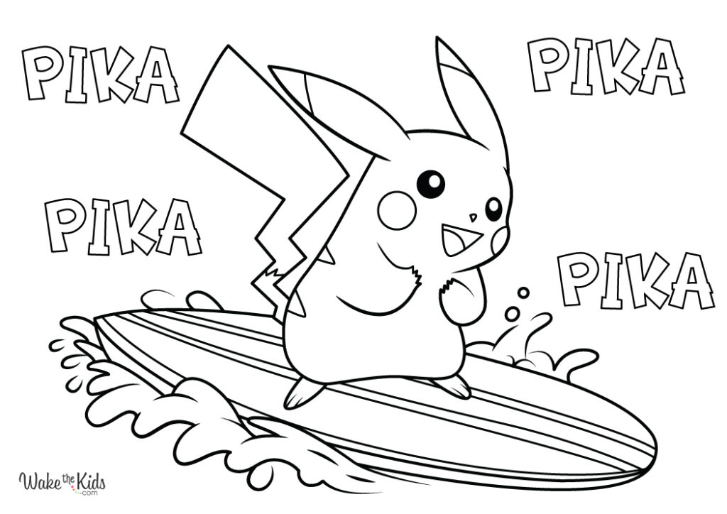 Pikachu Coloring Pages (Free Printable PDFs) | WakeTheKids