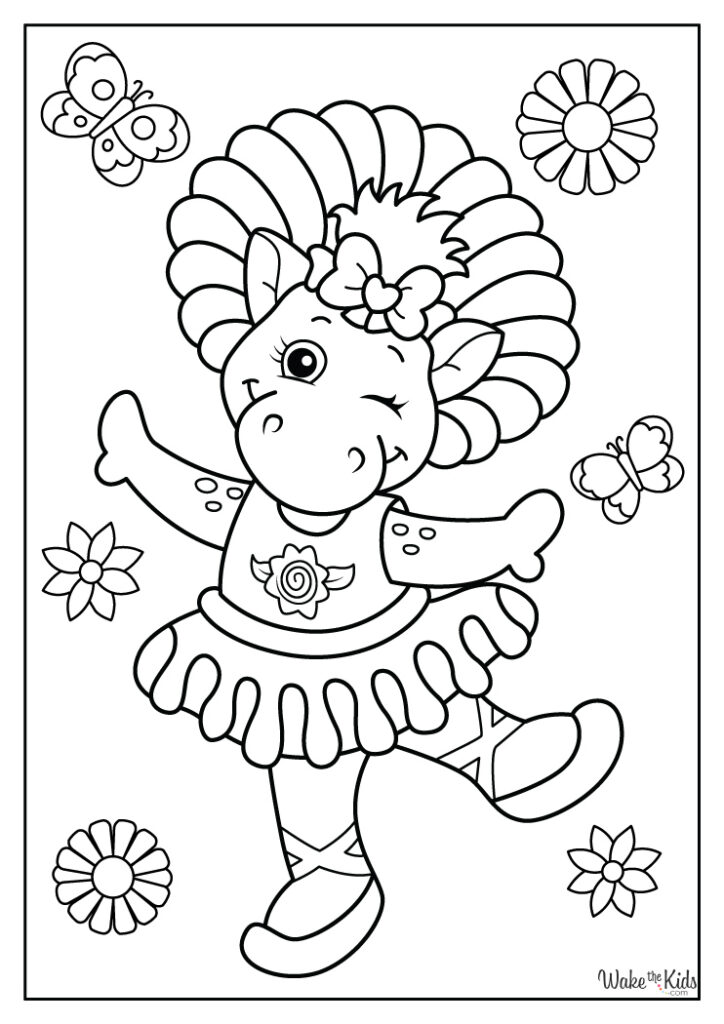 Barney and Friends Coloring Pages (Free Printable PDFs) | WakeTheKids