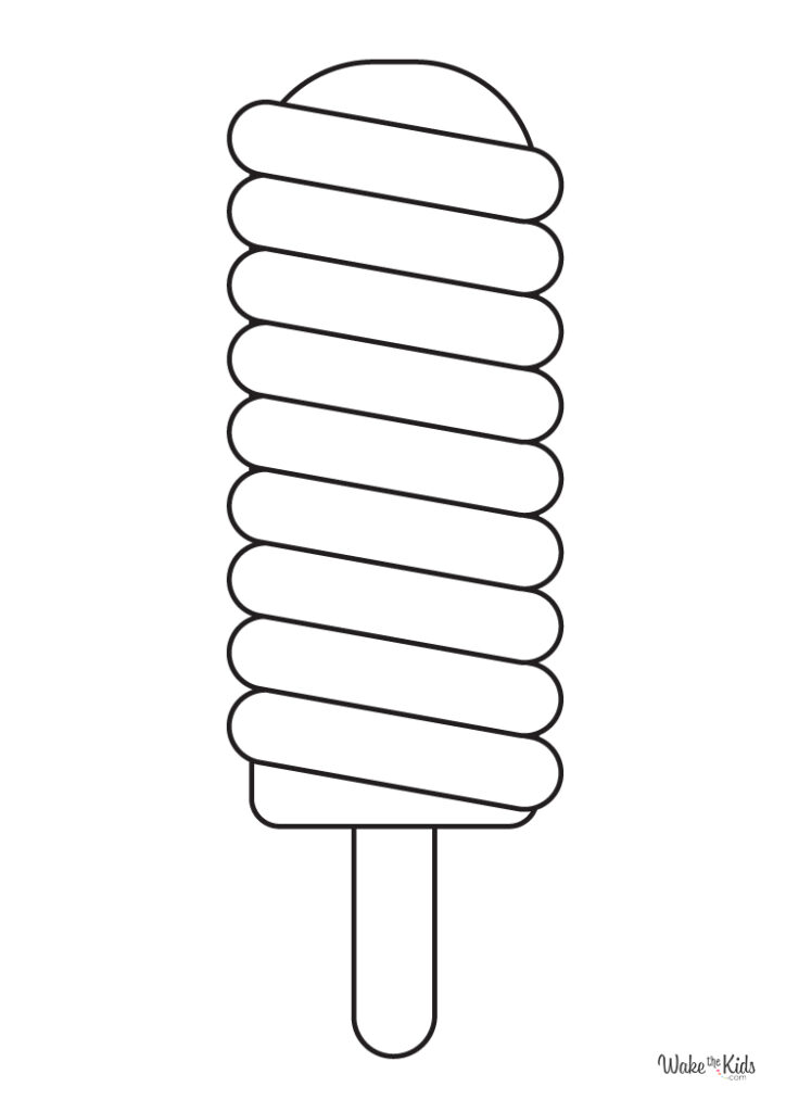Ice Cream and Popsicle Coloring Pages (Free Printable PDFs) | WakeTheKids