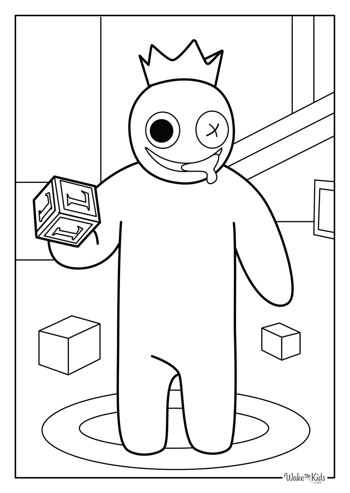 Rainbow Friends Coloring Pages (Free Printable PDFs) | WakeTheKids