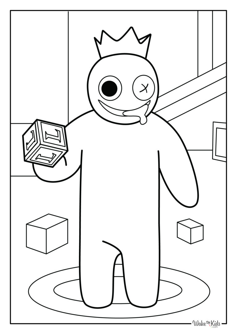 Rainbow Friends Coloring Pages (Free Printable PDFs) | WakeTheKids