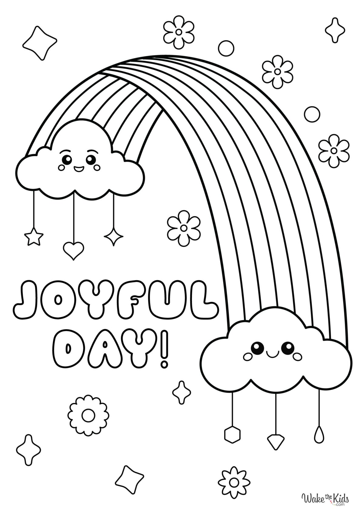 Rainbow Coloring Pages (Free Printable PDFs) | WakeTheKids