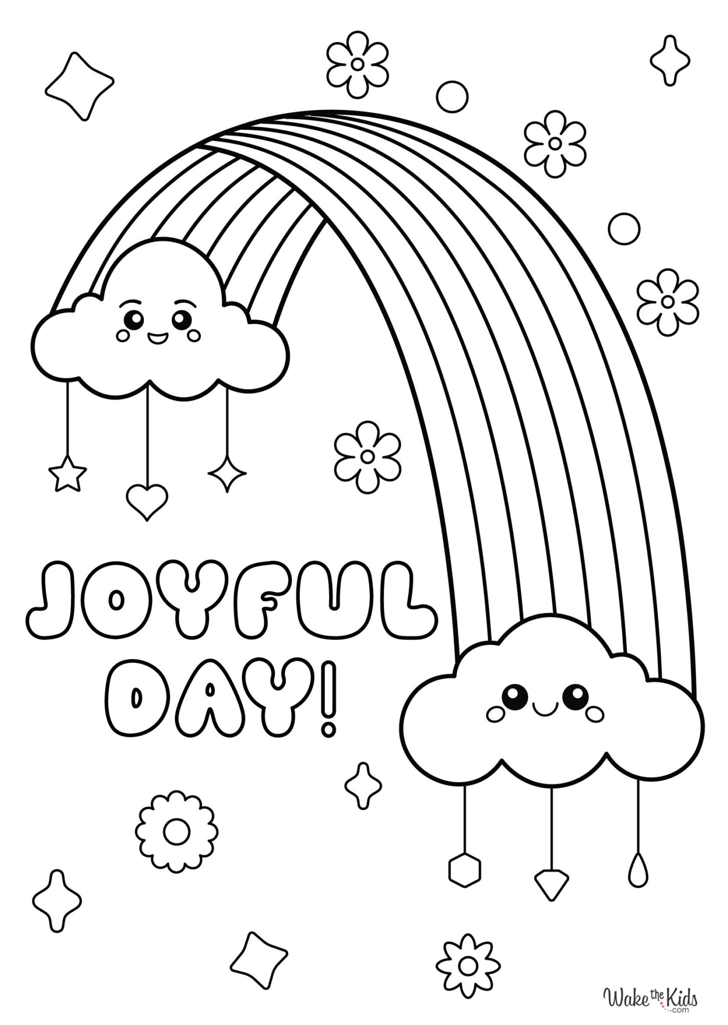 Rainbow Coloring Pages (Free Printable PDFs) | WakeTheKids