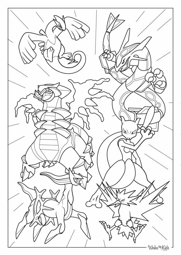Legendary Pokémon Coloring Pages (Free Printable PDFs) | WakeTheKids