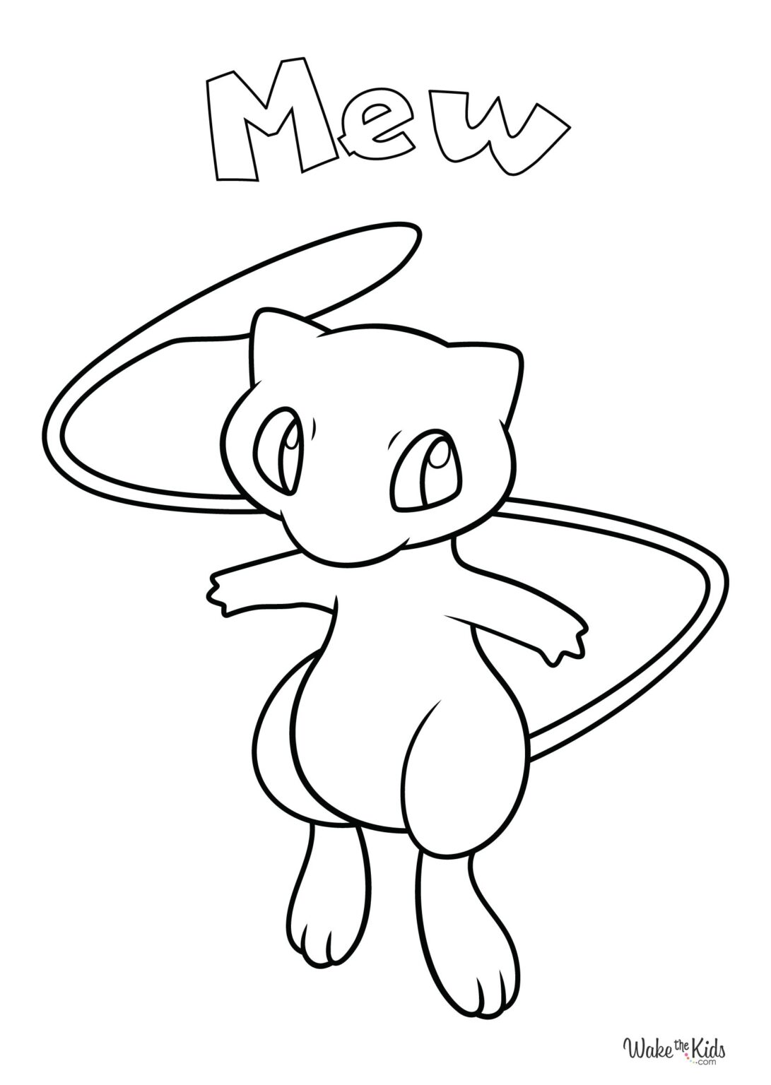 Mew Coloring Pages (Free Printable PDFs) | WakeTheKids