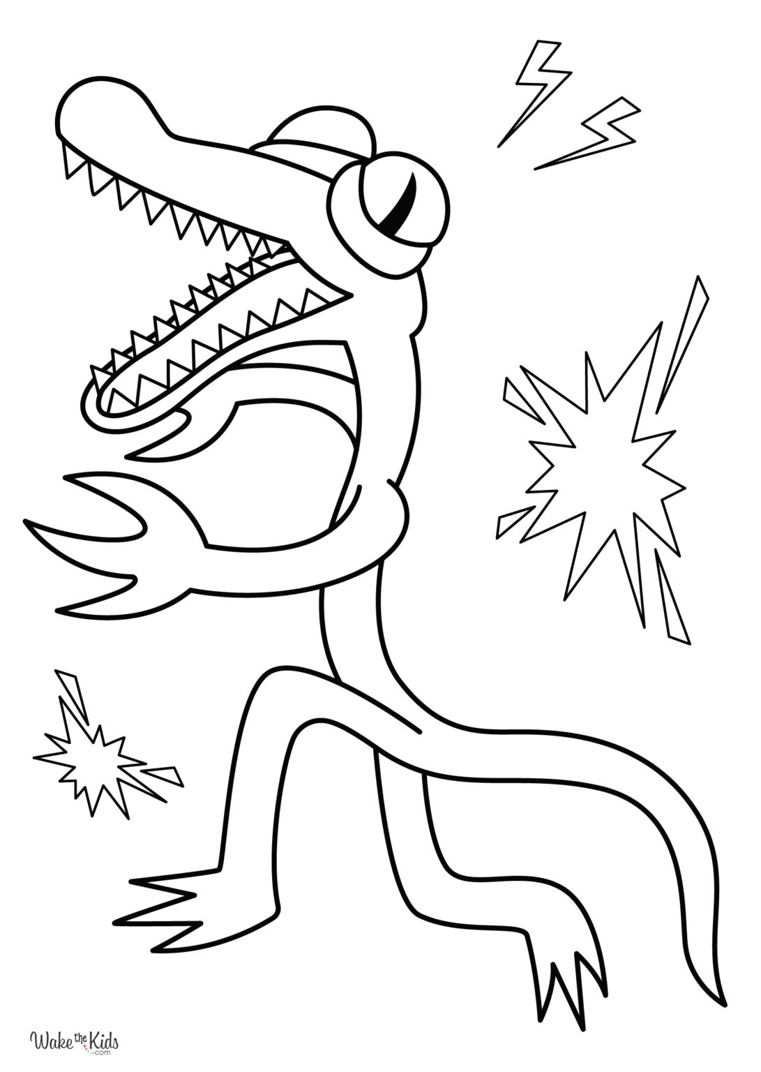 Rainbow Friends Coloring Pages (Free Printable PDFs) | WakeTheKids