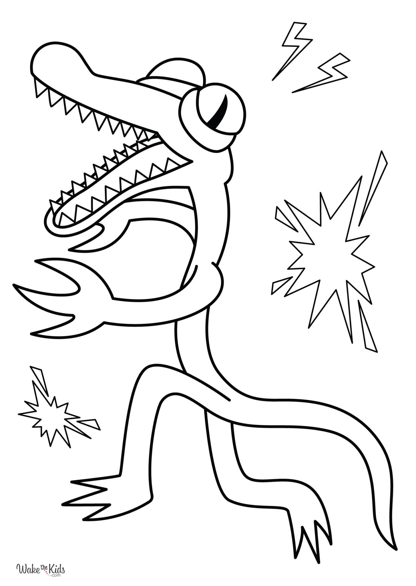 Rainbow Friends Coloring Pages (Free Printable PDFs) | WakeTheKids