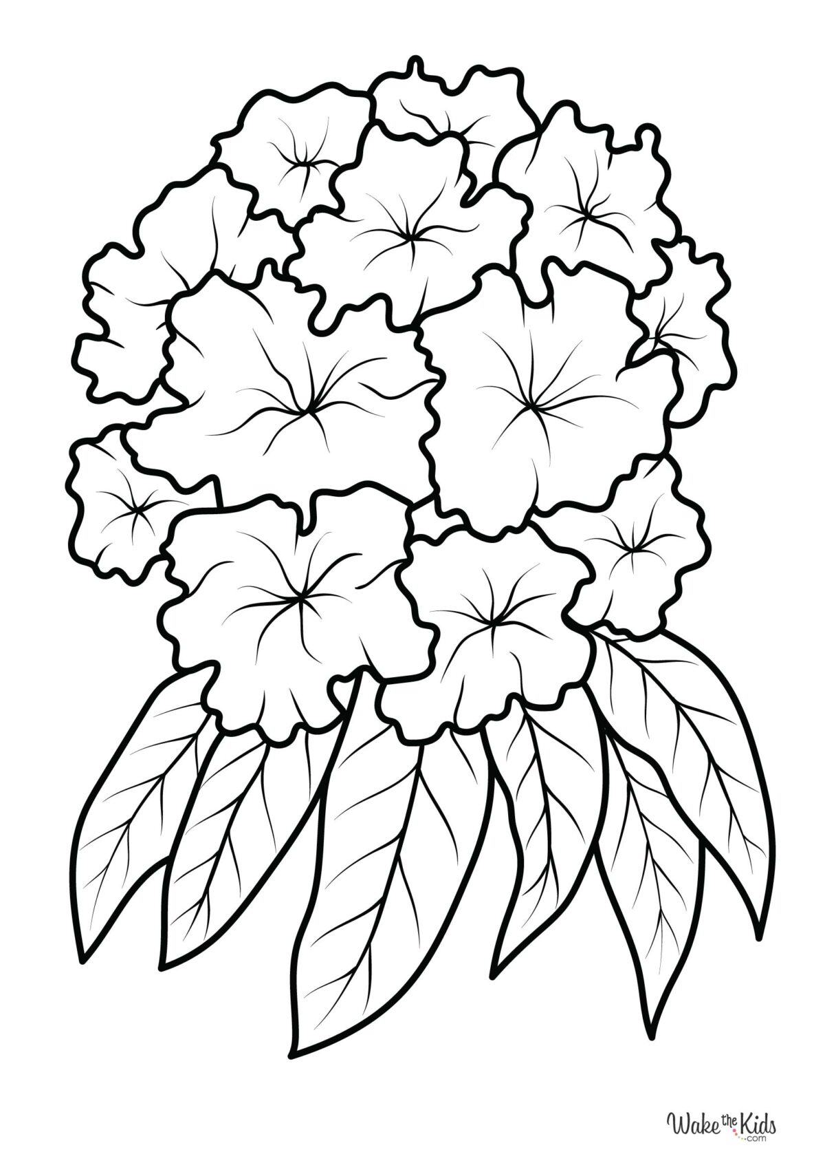Rhododendron Coloring Pages (Free Printable PDFs) | WakeTheKids Rhododendron Coloring Pages (Free Printable PDFs) | WakeTheKids