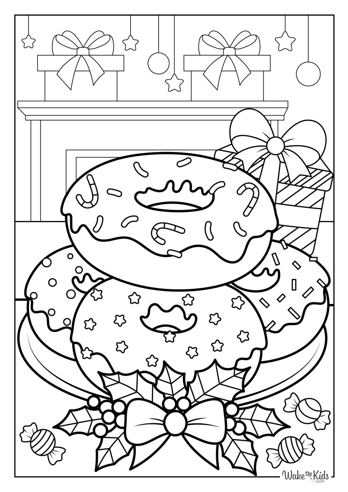 Donut Coloring Pages (Free Printable PDFs) | WakeTheKids