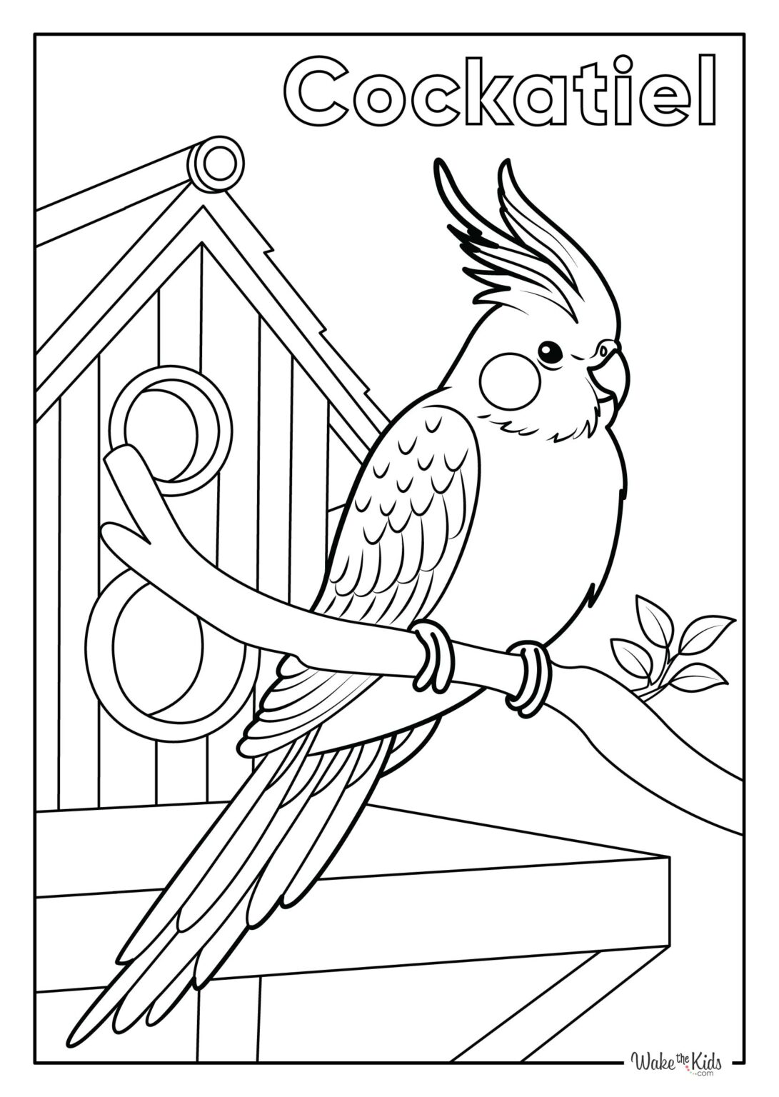 Cockatiel Coloring Pages (Free Printable PDFs) | WakeTheKids