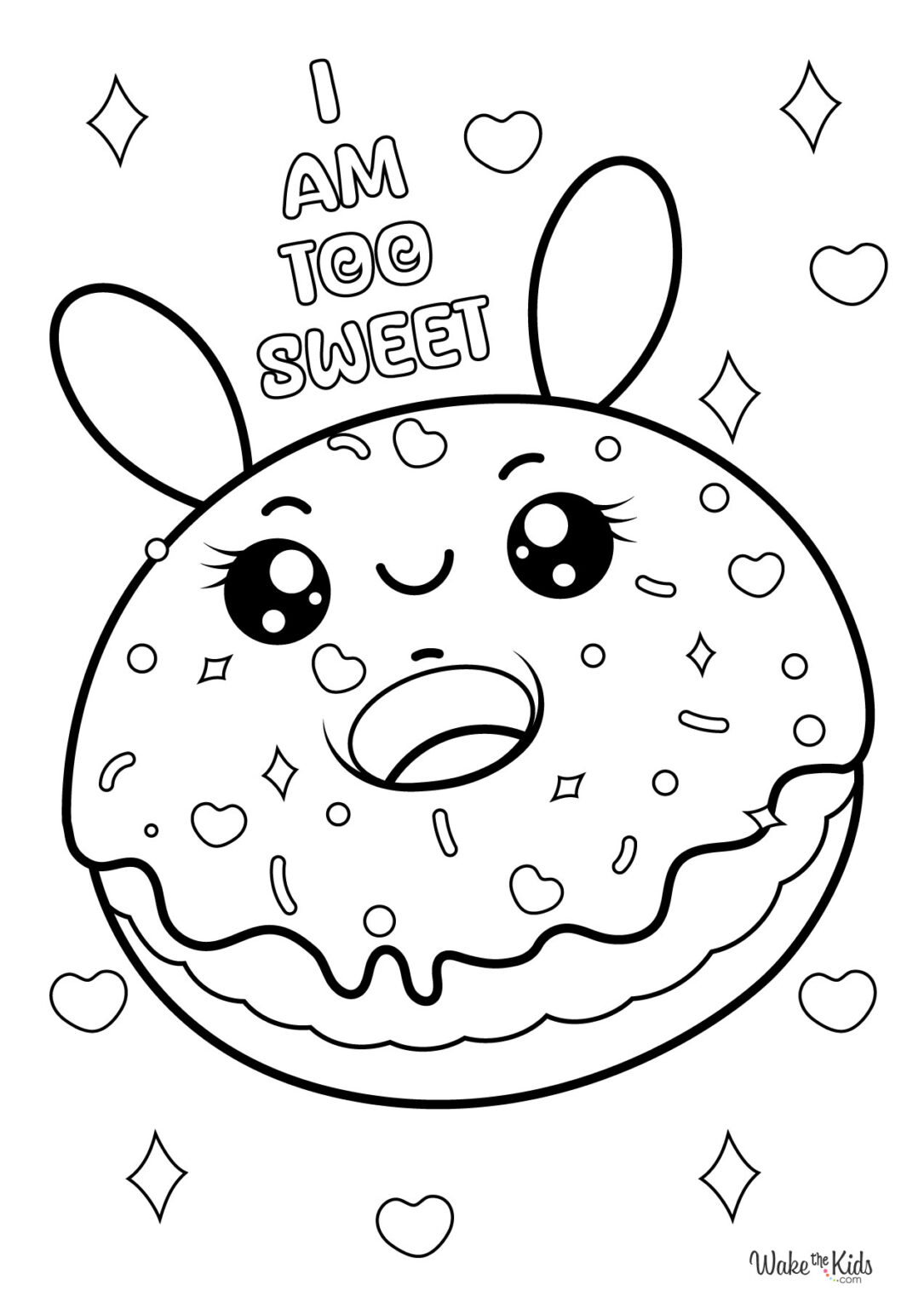 Donut Coloring Pages (Free Printable PDFs) | WakeTheKids