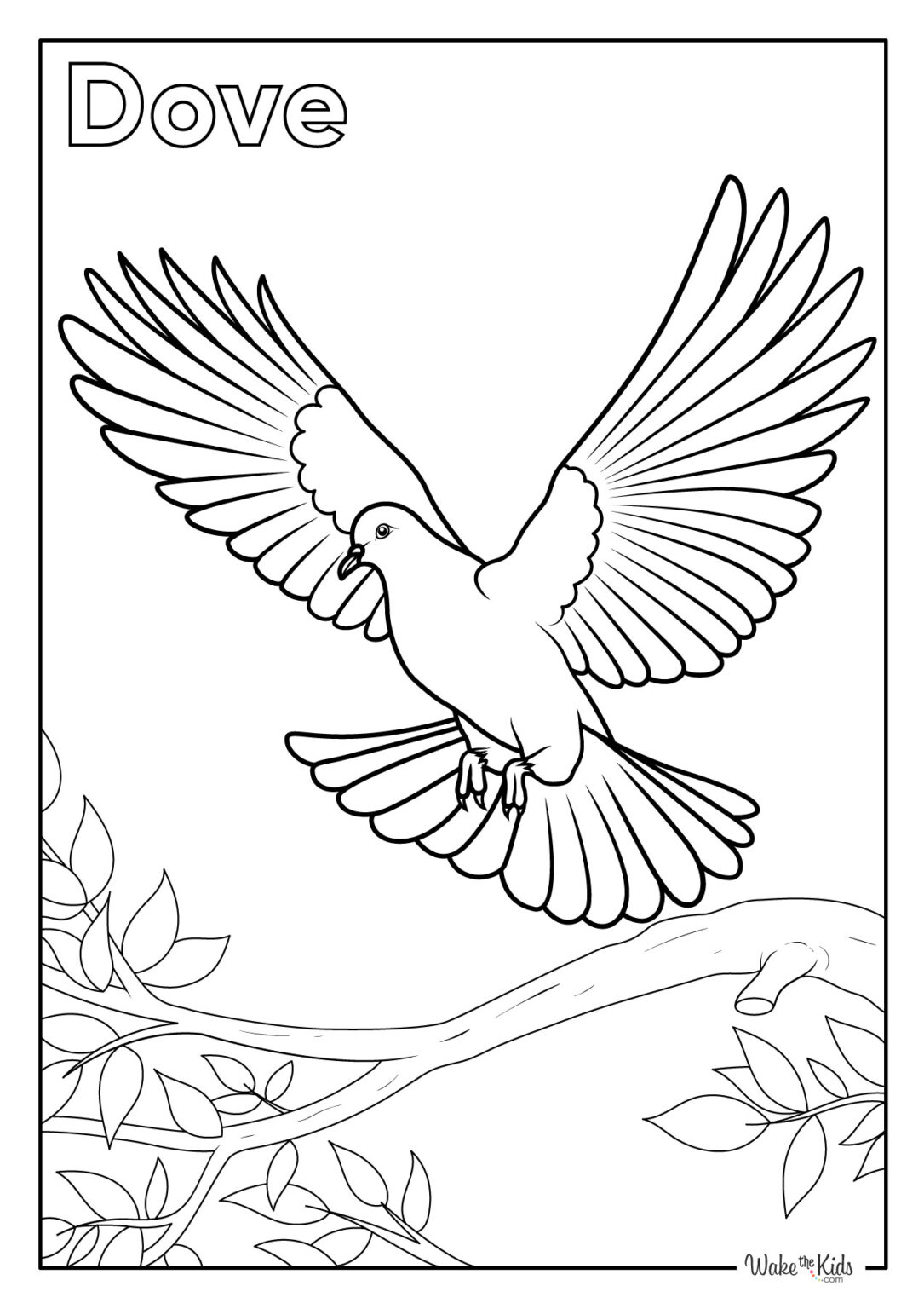 Dove Coloring Pages (Free Printable PDFs) | WakeTheKids