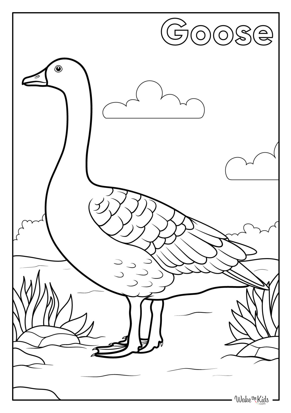 Goose Coloring Pages (Free Printable PDFs) | WakeTheKids