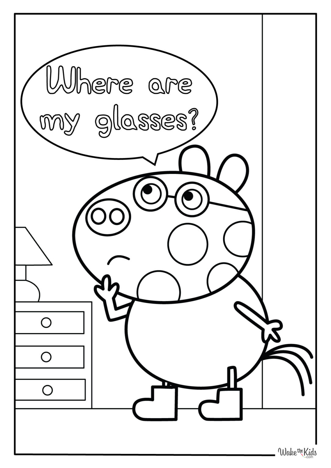 Peppa Pig Coloring Pages (Free Printable PDFs) | WakeTheKids