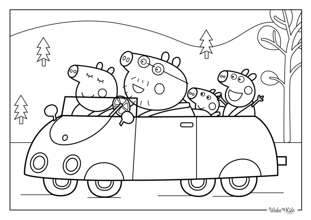 Peppa Pig Coloring Pages (Free Printable PDFs) | WakeTheKids