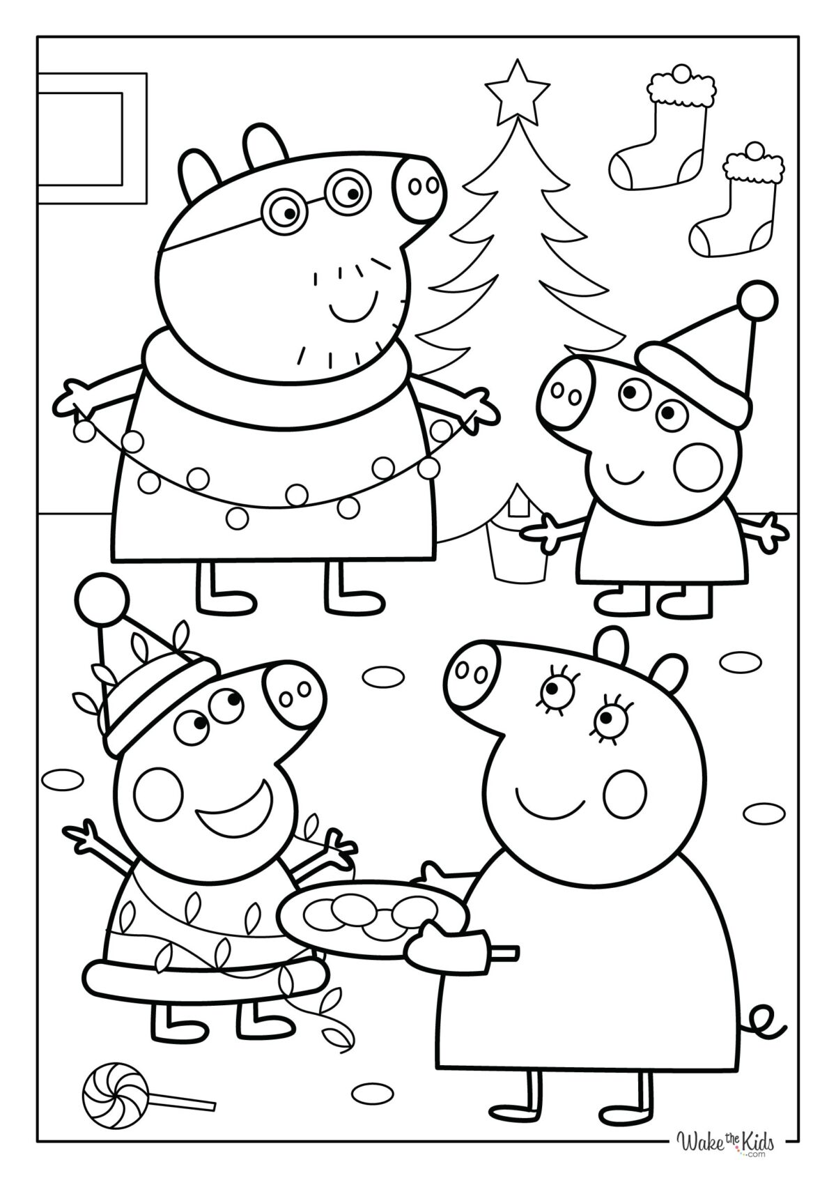 Peppa Pig Coloring Pages (Free Printable PDFs) | WakeTheKids