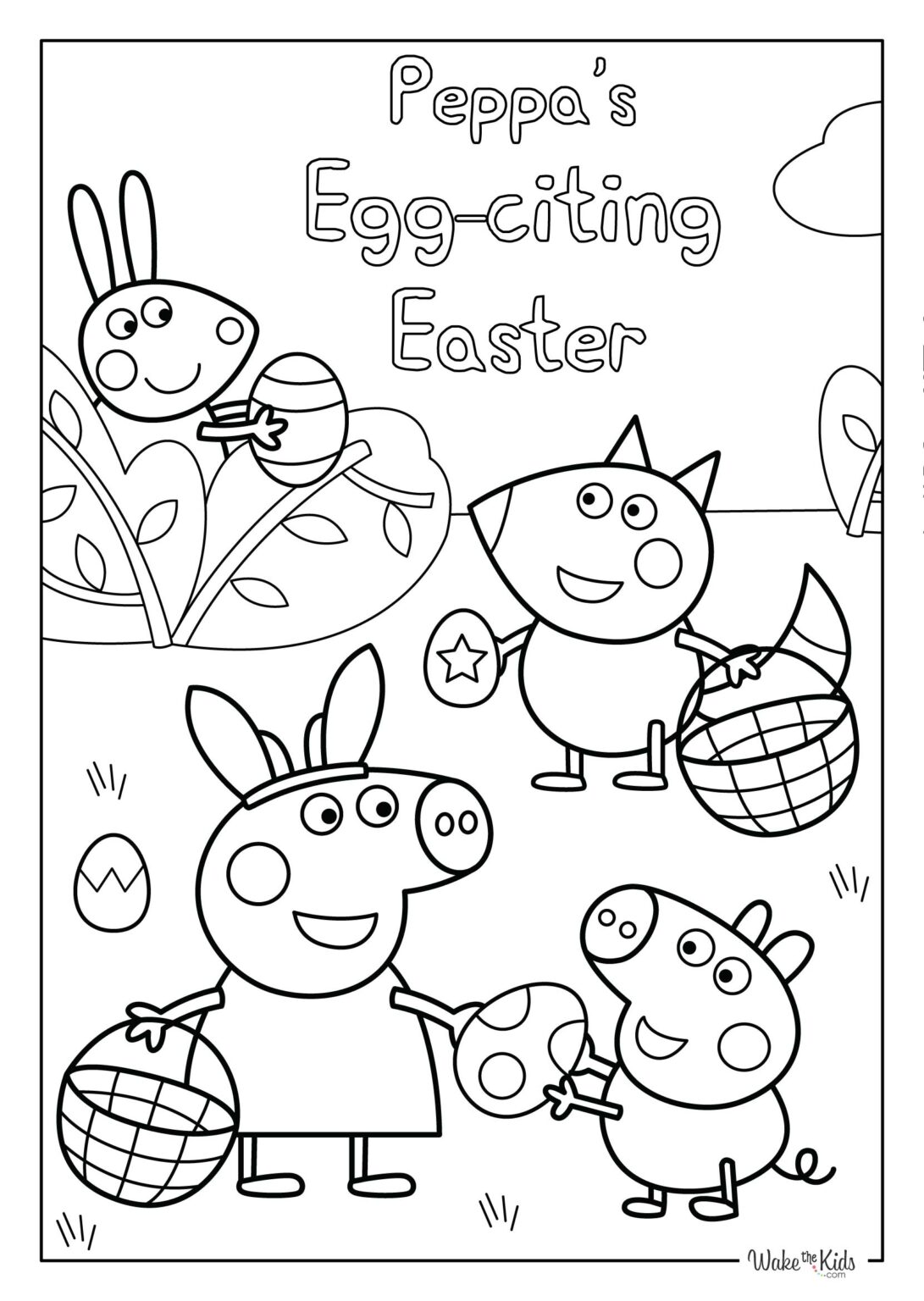Peppa Pig Coloring Pages (Free Printable PDFs) | WakeTheKids