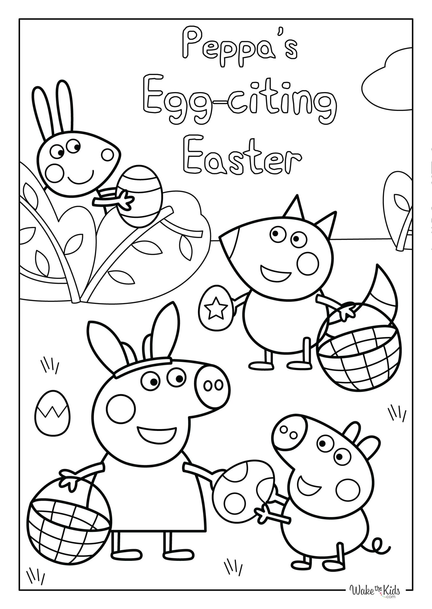 Peppa Pig Coloring Pages (Free Printable PDFs) | WakeTheKids