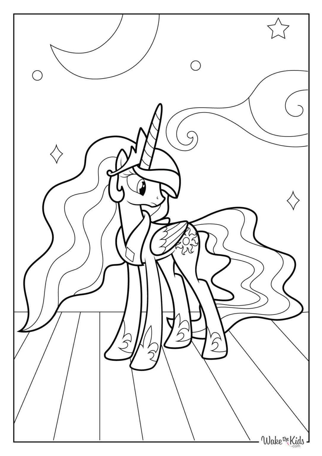 My Little Pony Coloring Pages (Free Printable PDFs) | WakeTheKids