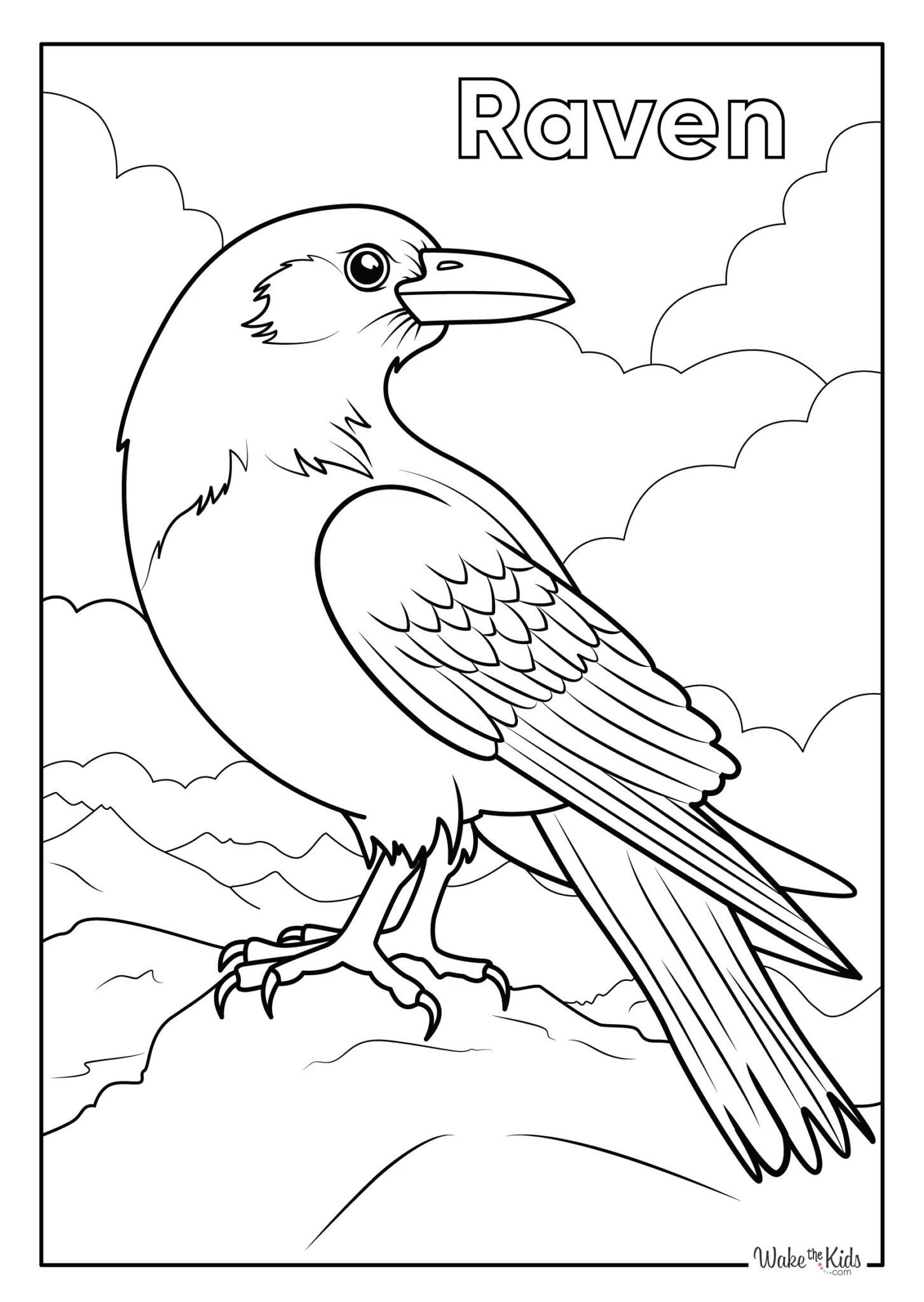 Raven Coloring Pages (Free Printable PDFs) | WakeTheKids